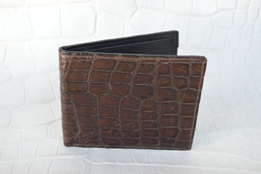 Genuine Alligator Leather Bi-Fold Wallet - Central Florida Trophy Hunts