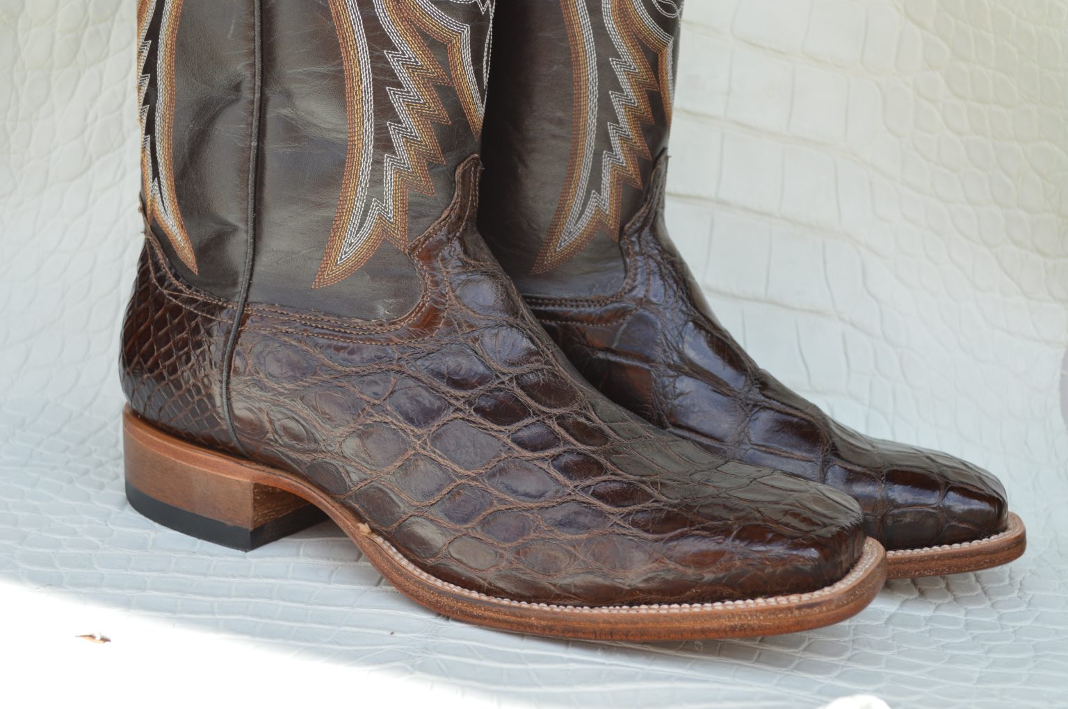 *CUSTOM MADE* Genuine Half Alligator Leather Boots - Central Florida ...