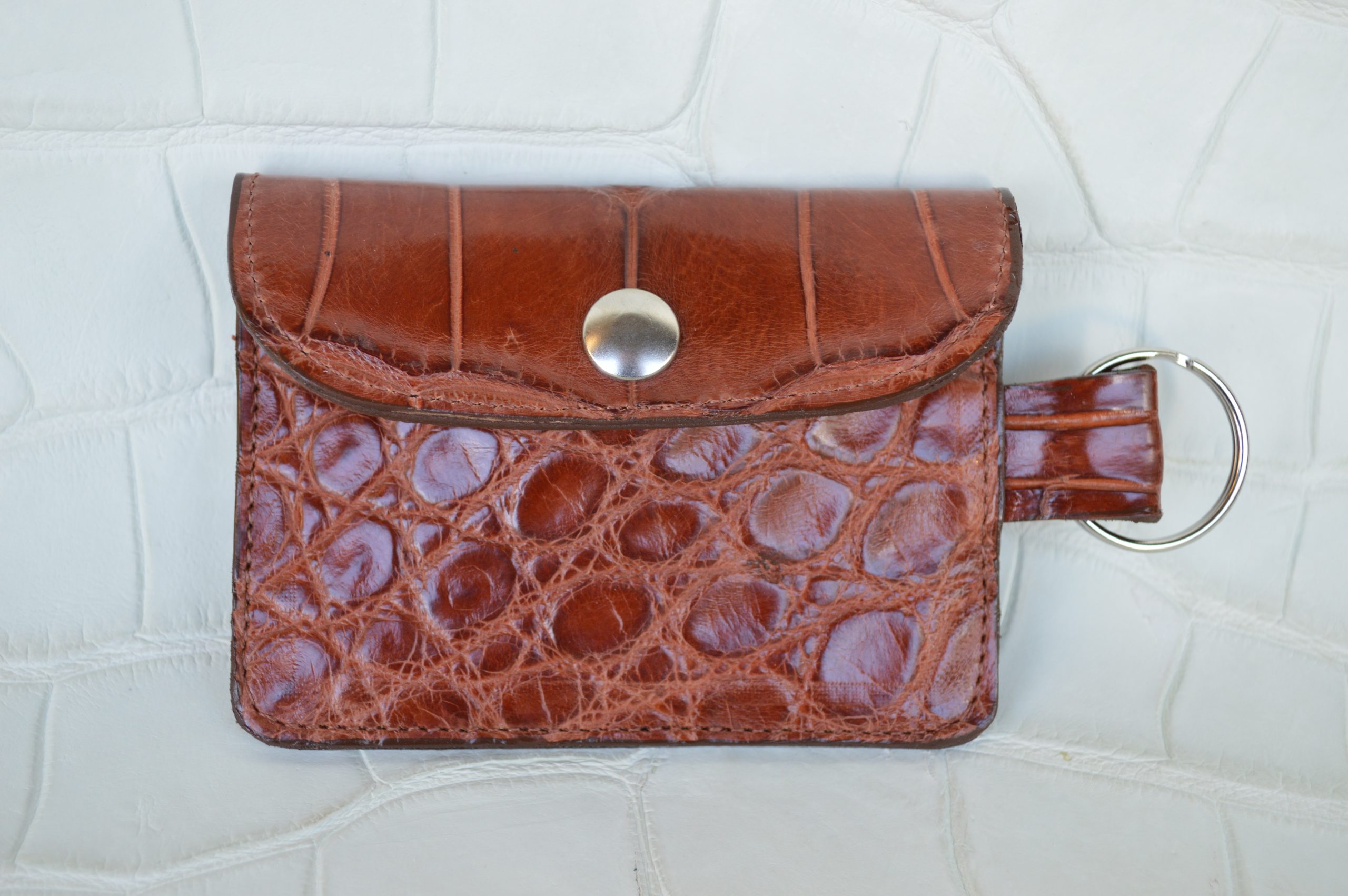 Genuine Alligator Leather Key Chain Pouch - Central Florida Trophy Hunts